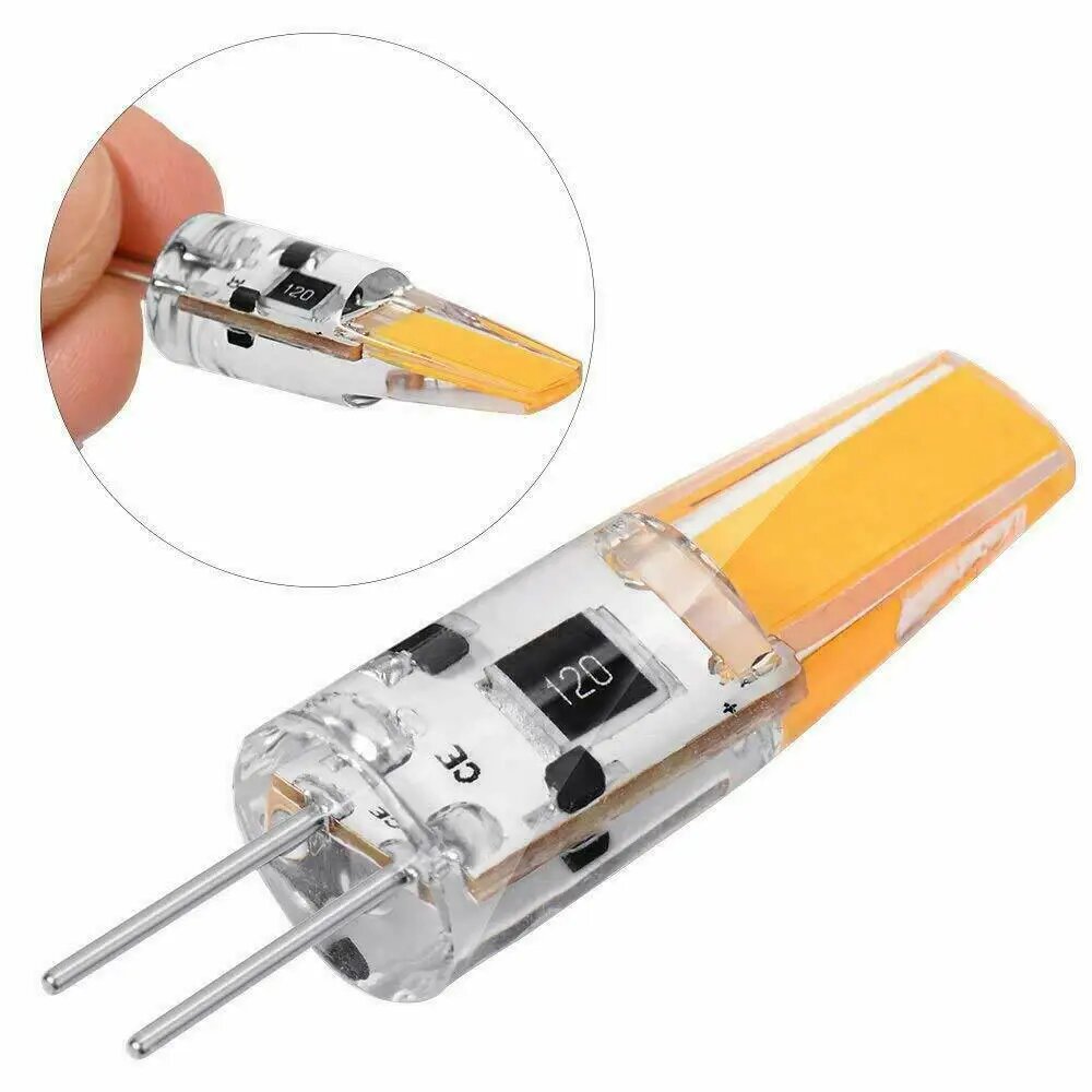 Эранпо Мини светодиодная лампа G4 6Вт 12В 220В 220V, Warm White