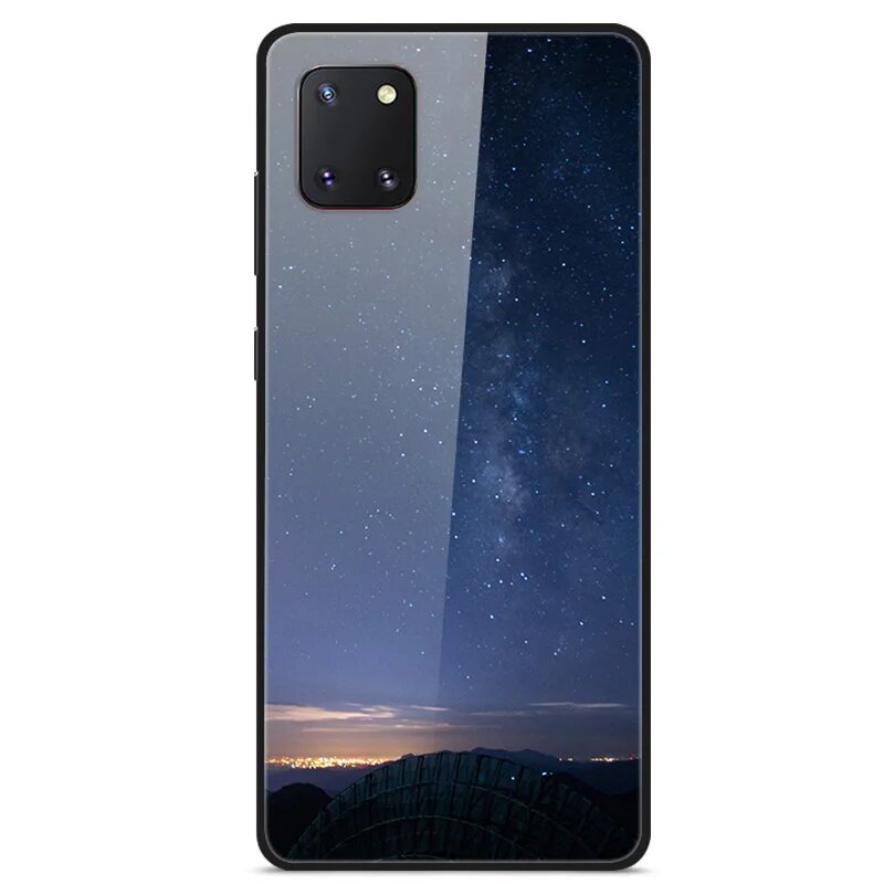 Чехол для Samsung Note 10 Lite, чехол из закаленного стекла, чехол с планетами и космосом для Samsung Galaxy Note10 Lite, чехол для S10 Lite, стеклянный чехол 22, Note 10 Lite