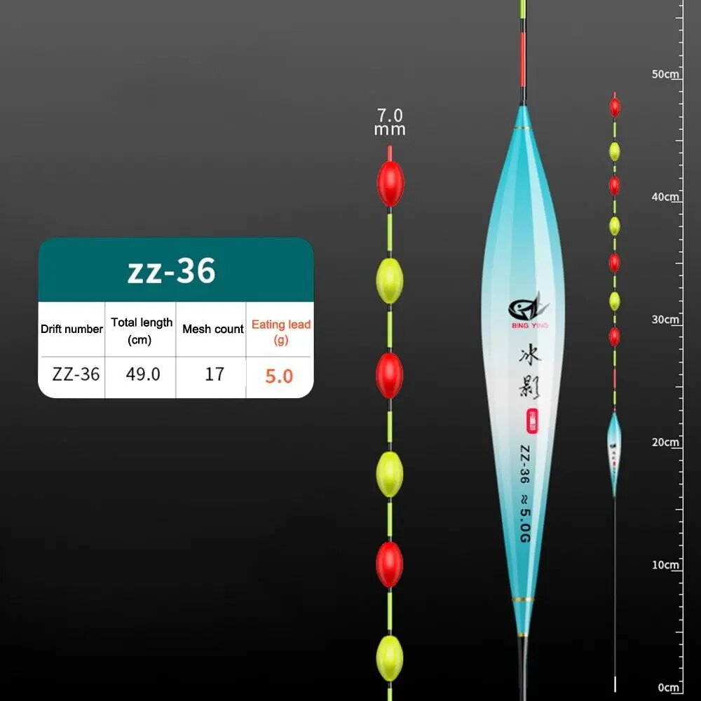 Поплавок для рыбалки ZZ-36, 49.0 см, 5.0 г