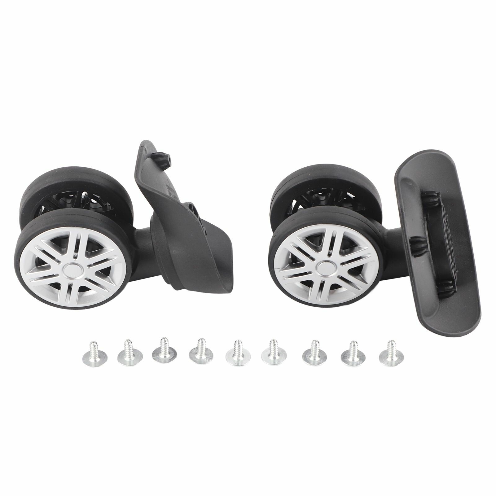 2 шт. тихие большие колеса для багажника, 2-рядные, с кодом, для походов и туризма