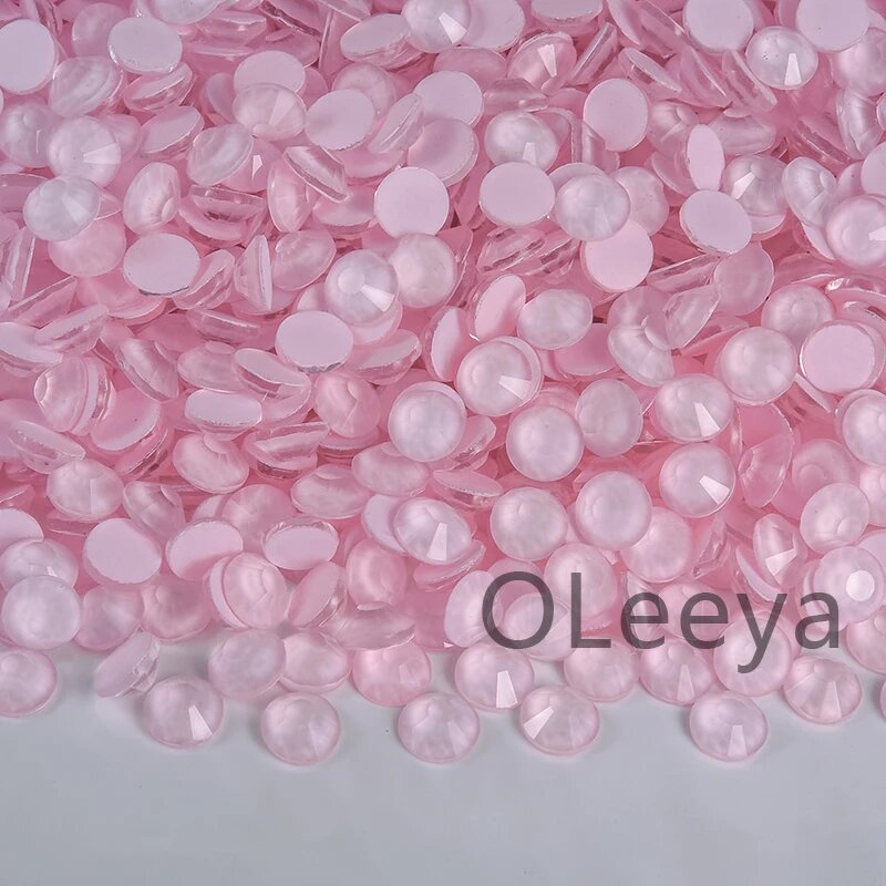Стеклянные стразы OLeeya розового цвета SS3-SS30 без горячей фиксации Розовый, ss16-1440pcs, Mac. Lt. Pink