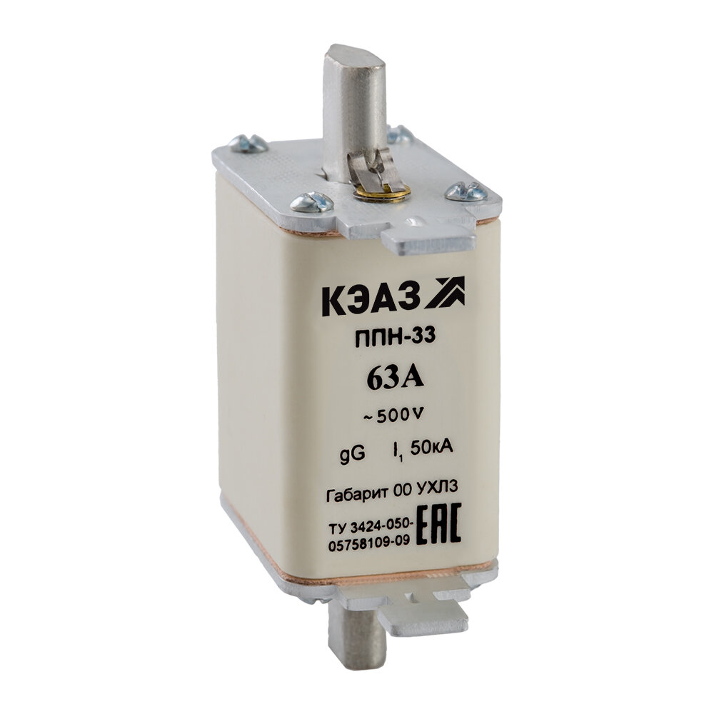 Вставка плавкая Instart 63 А, в керамическом корпусе, с плавким элементом