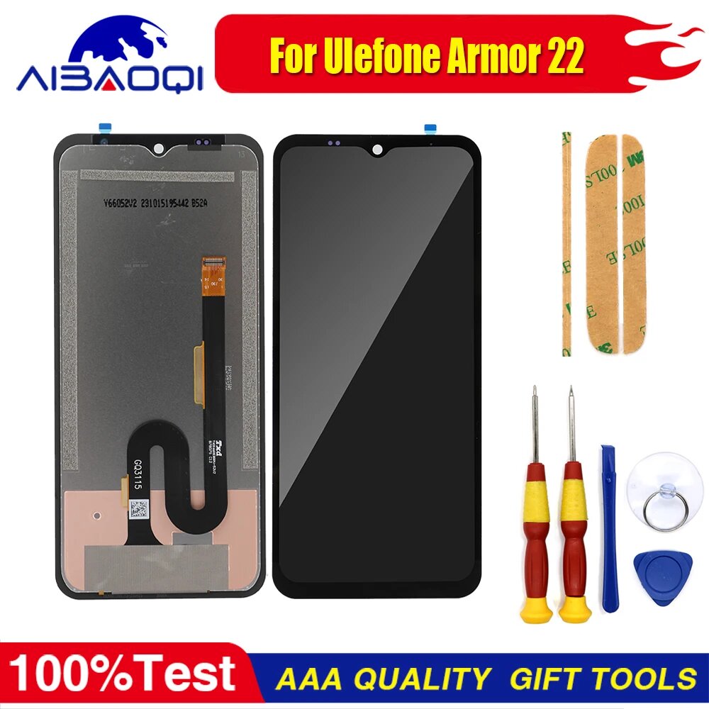 XUNQIYI сенсорный ЖК-дисплей для Ulefone Armor 22, запасные части для телефона + инструмент для разборки