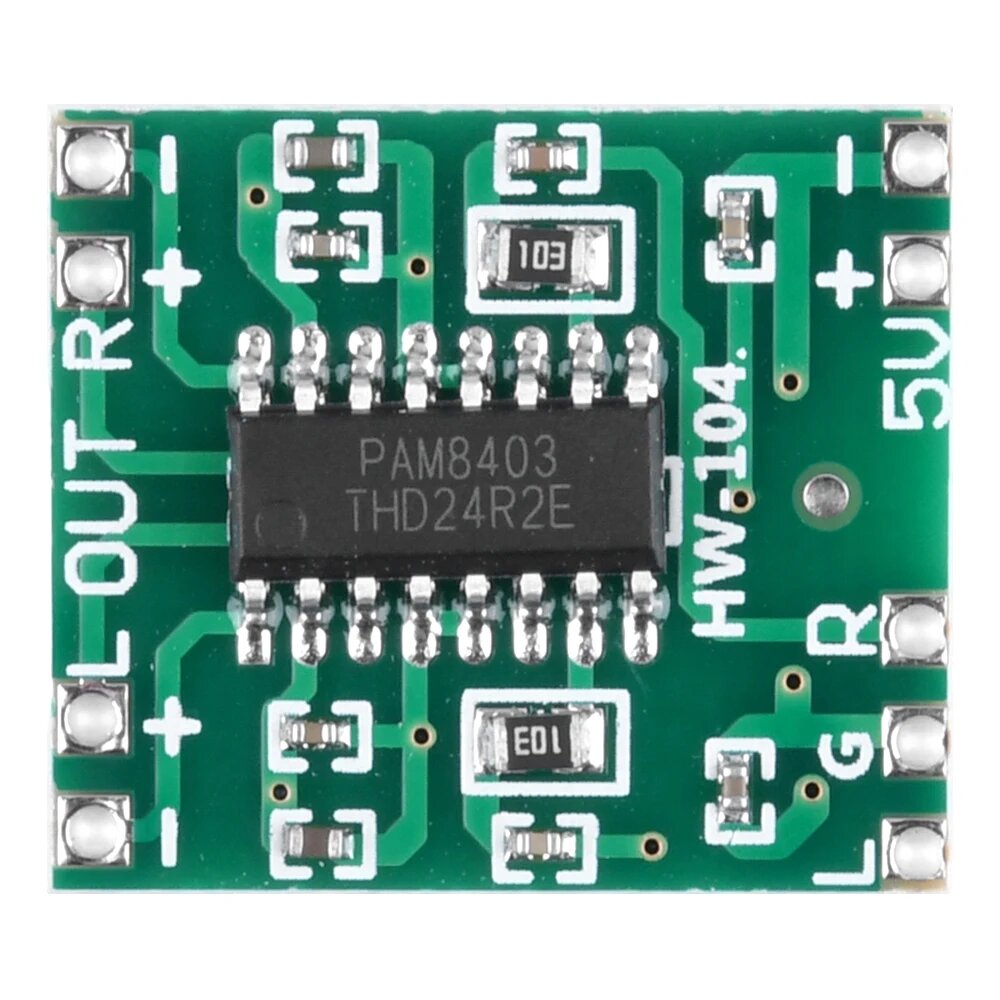 PAM8403 Усилитель Звука 2 Каналов 3Вт 10PCS