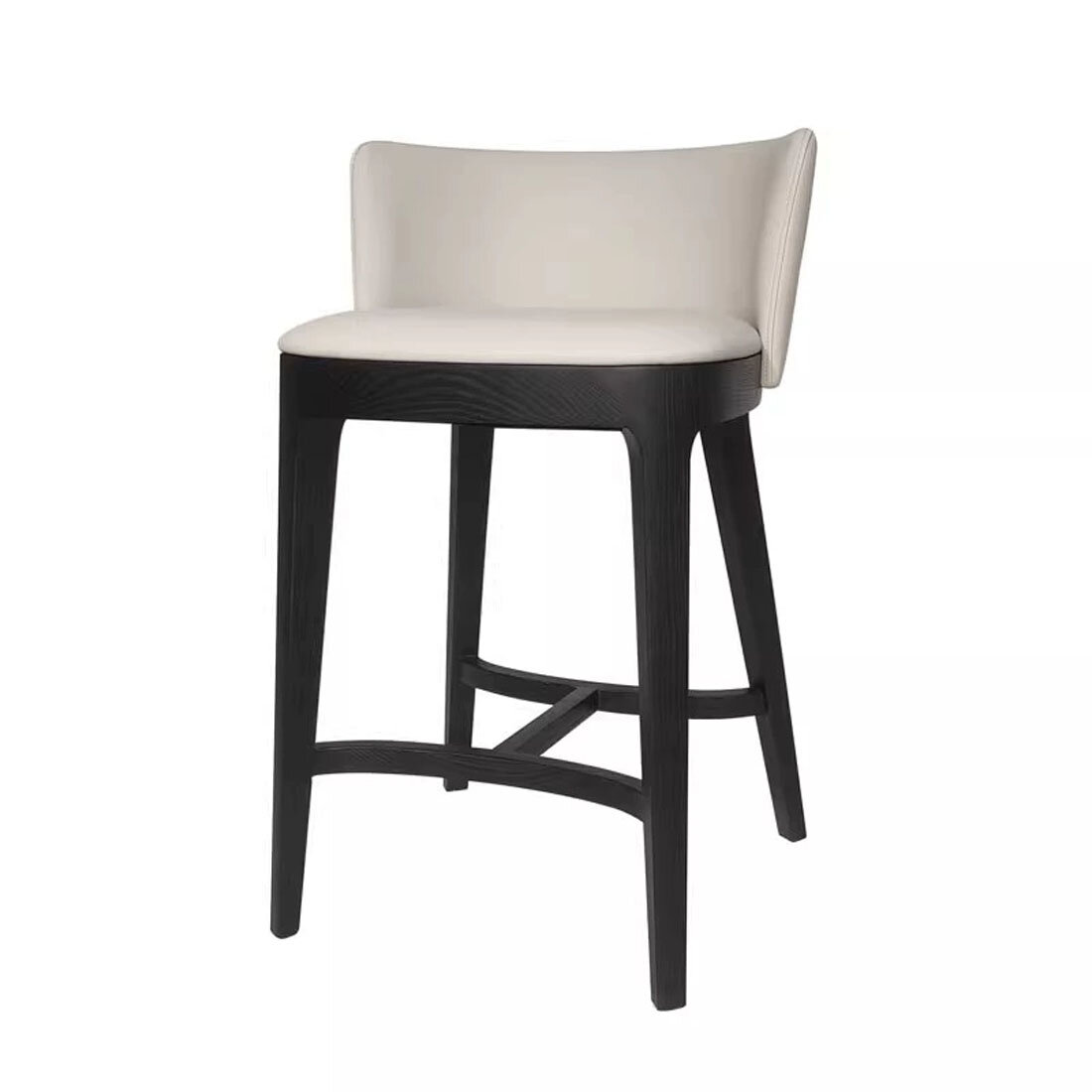 Дизайнерский барный стул в коже Abrey