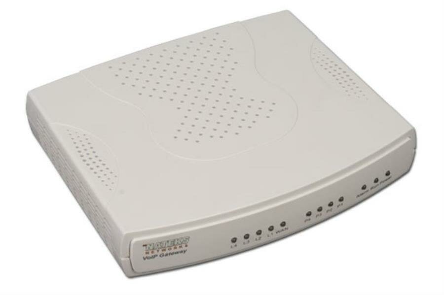 Nateks VC-115-1 IP-Шлюз VoiceCom 115-1 - 1xWAN, 4xLAN, NAT, 4xFXO, SIP 2.0, T.38, Hot Line Mode
