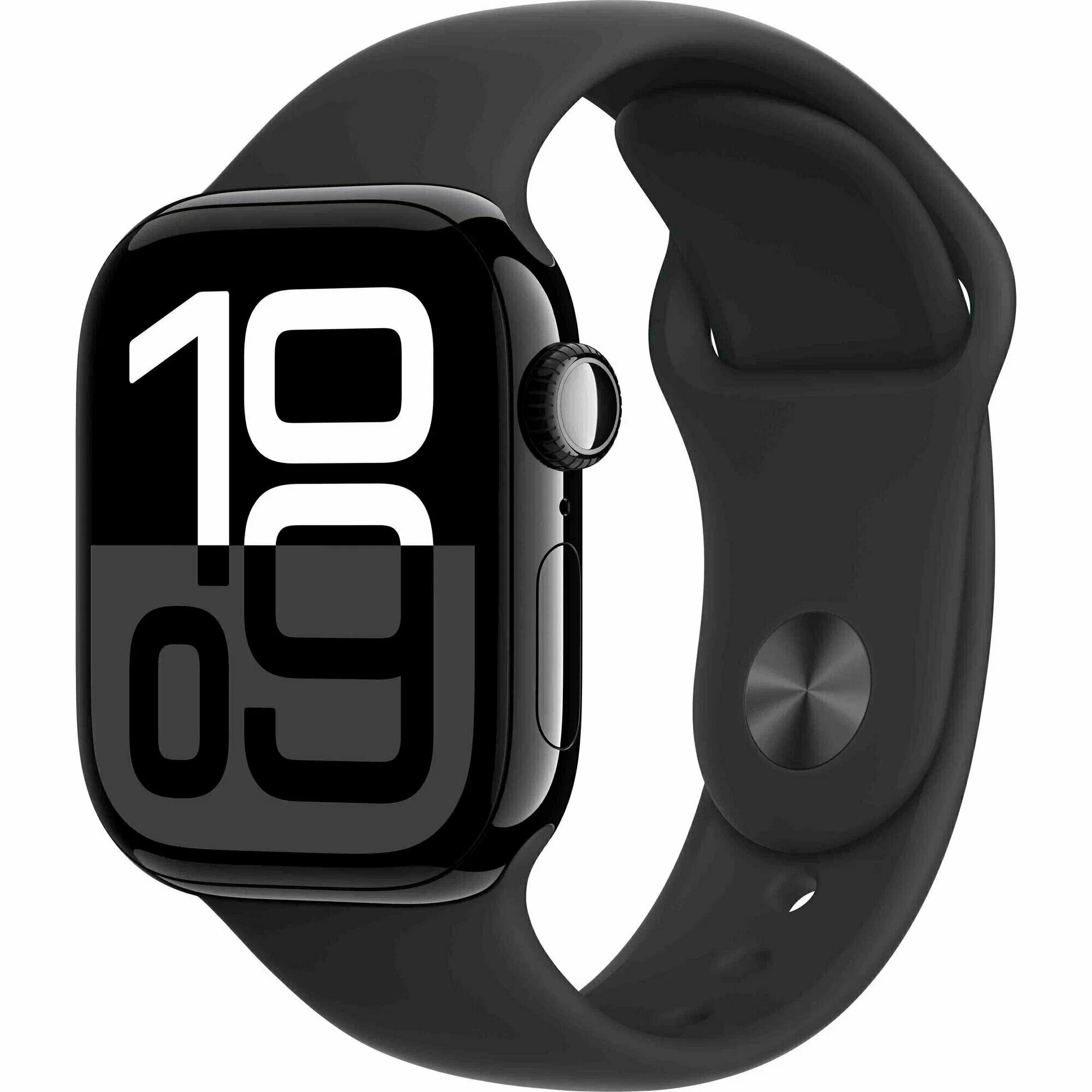 Часы Apple watch S10 42 JET BLACK SPORT BAND S/M (MWWE3)