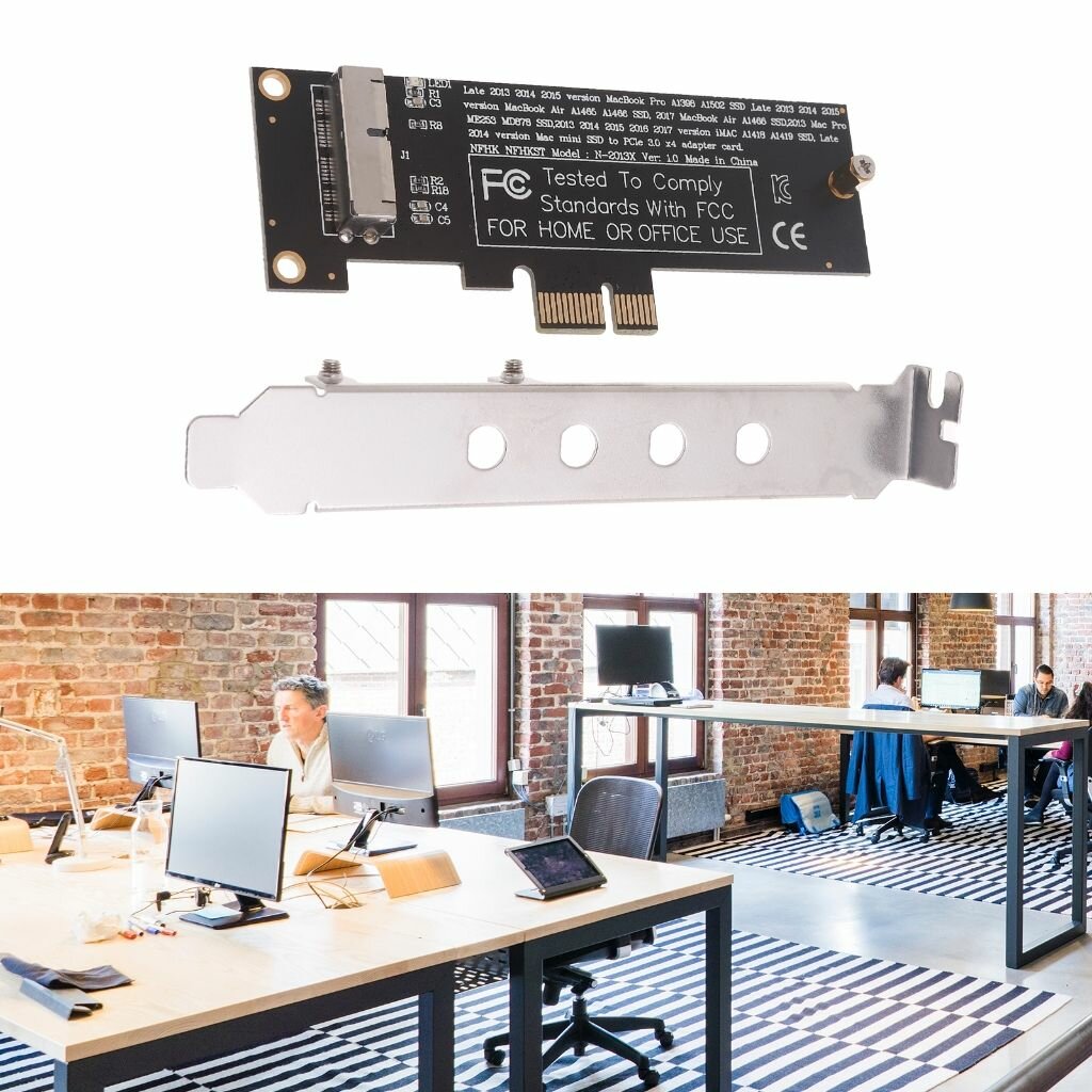 Плата преобразования PCI Express для ноутбука 2013-2017 A1398 A1502 A1465 A1466 A1493