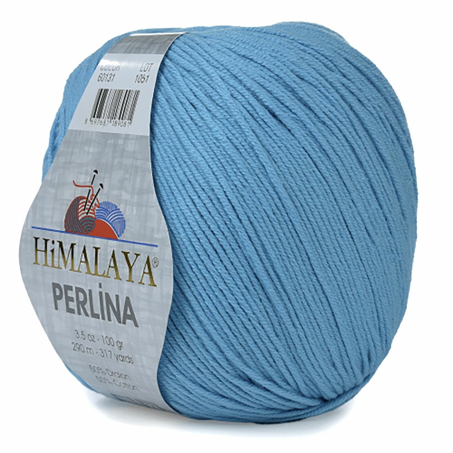 5 Мотков, Himalaya PERLINA, 50% Акрил, 50% Хлопок / 100 гр. - 290 м, Цвет-50152