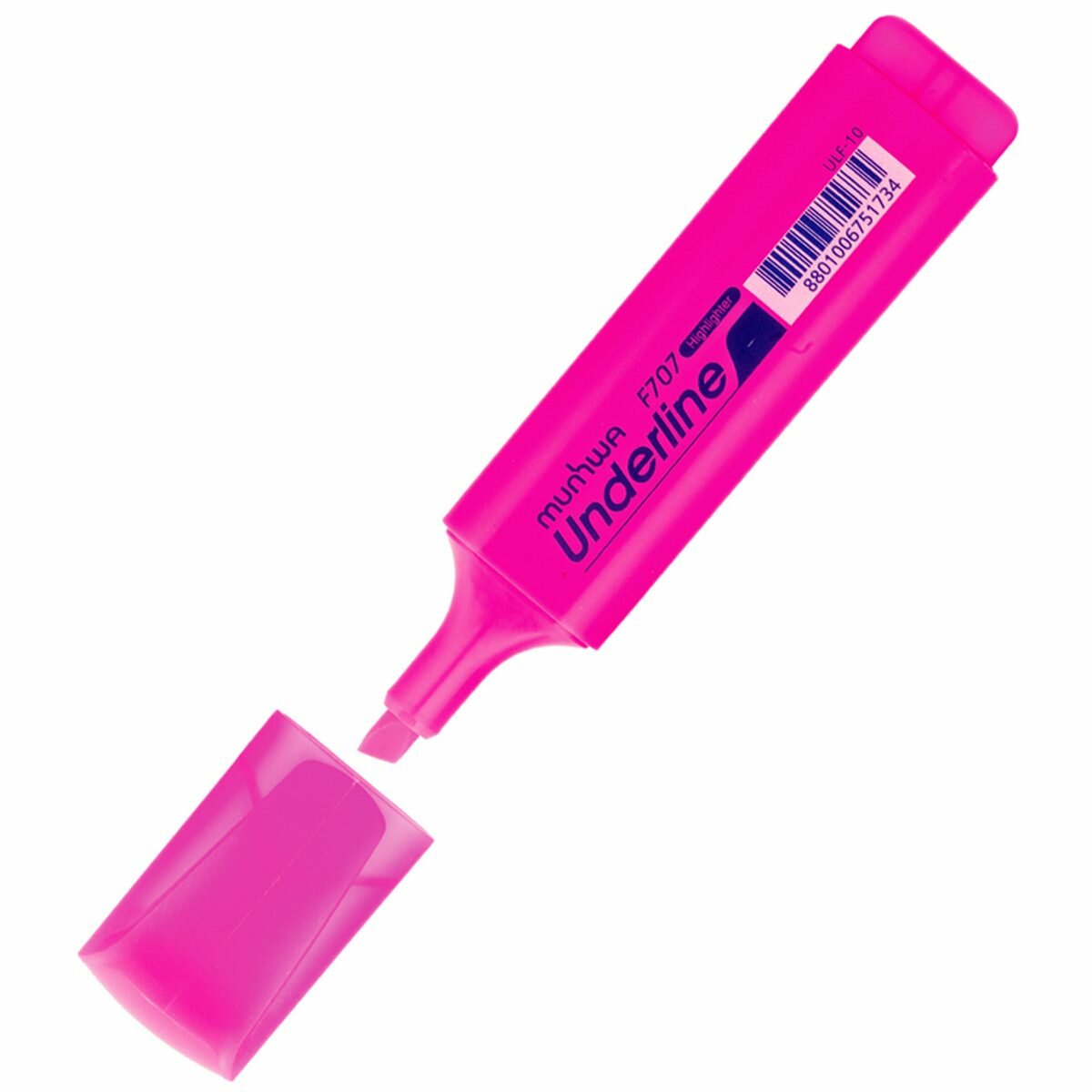 Маркер-текстовыделитель MunHwa UnderLine (1-5мм, розовый), 12шт.