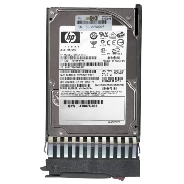 Жесткий диск HP 9MA066-035 36Gb SAS 2,5" HDD