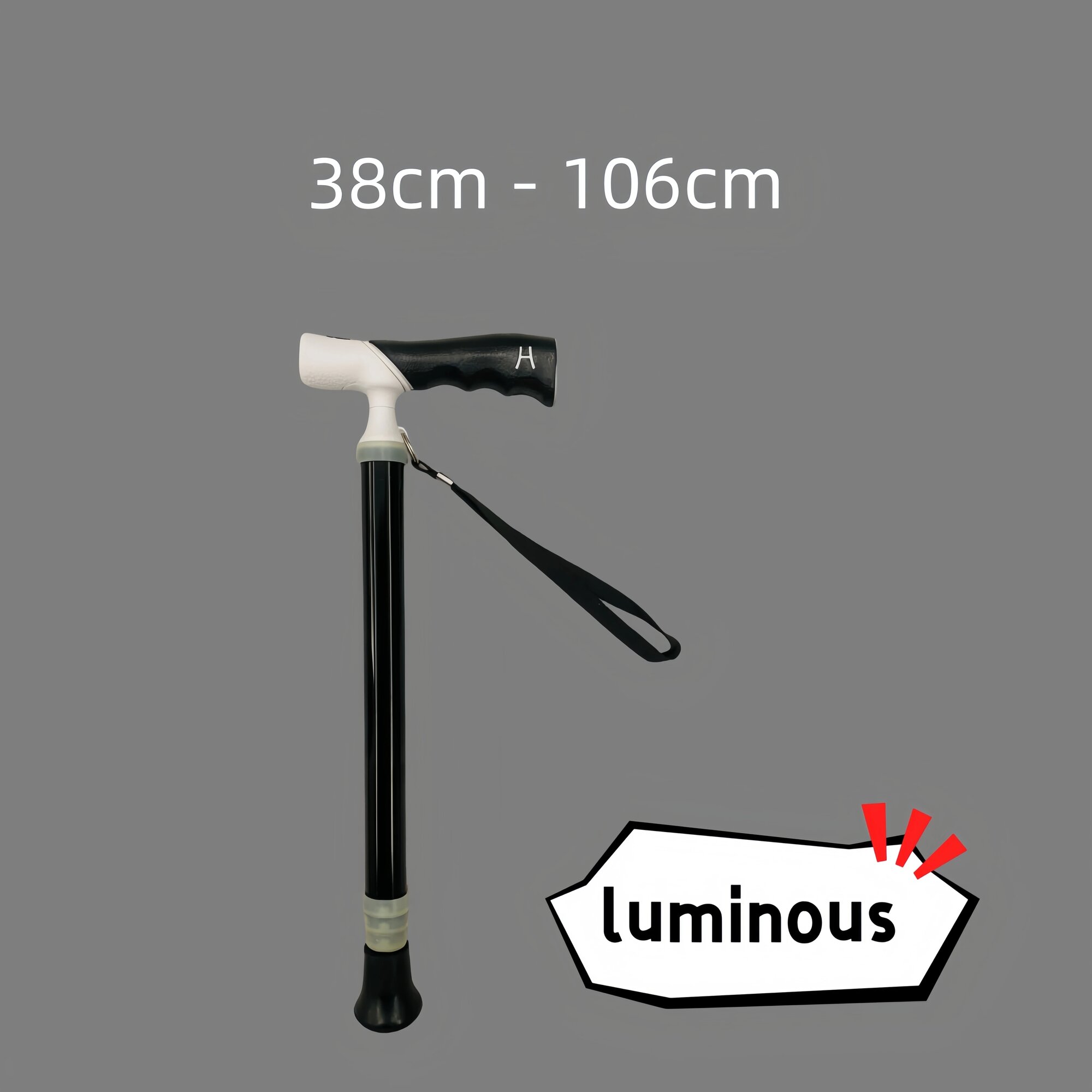 Телескопическая трость Alpenstock алюминиевая Белый, luminous 106cm -c
