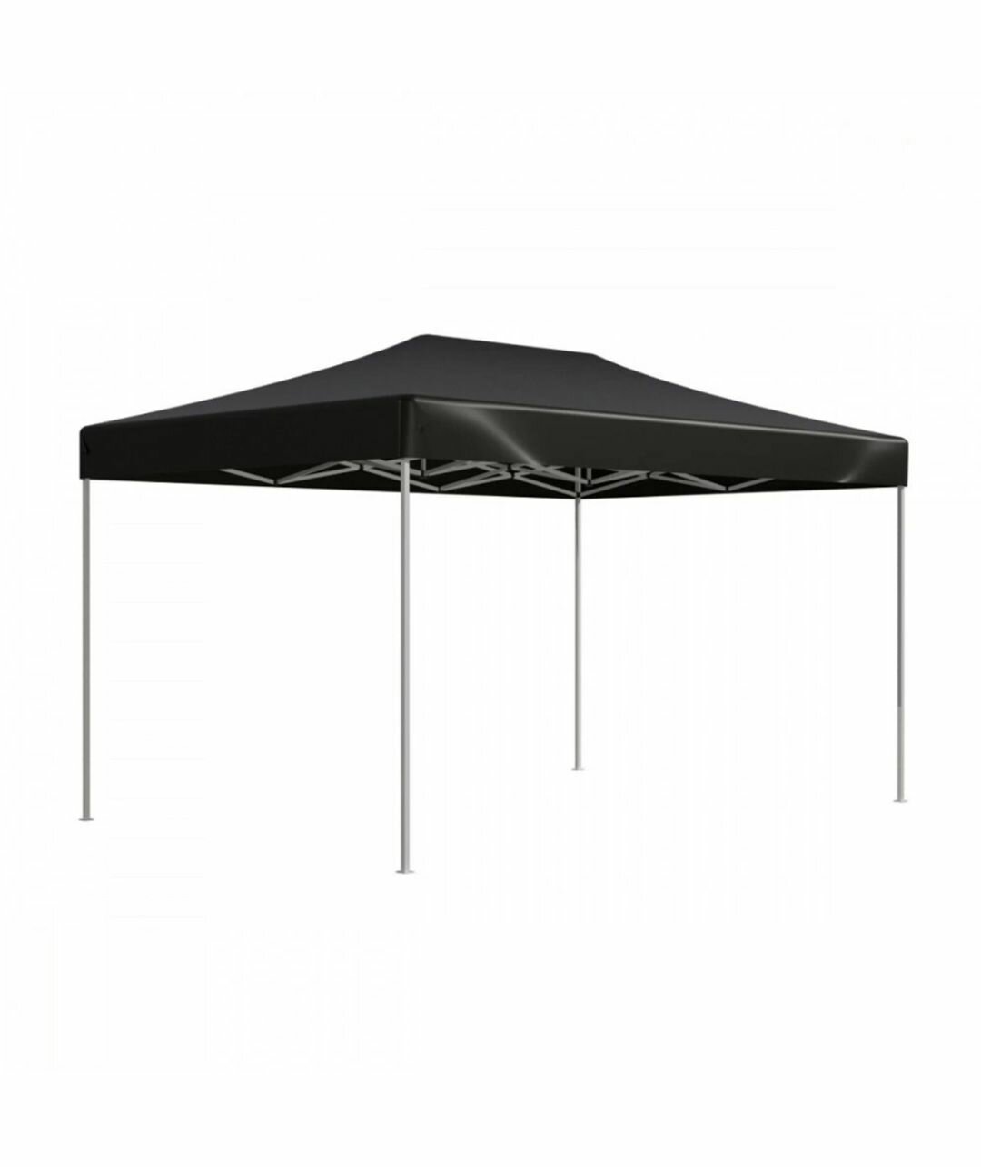 Шатёр гармошка 3*4.5 м Бизон Супер усиленный (42 кг ) чёрный