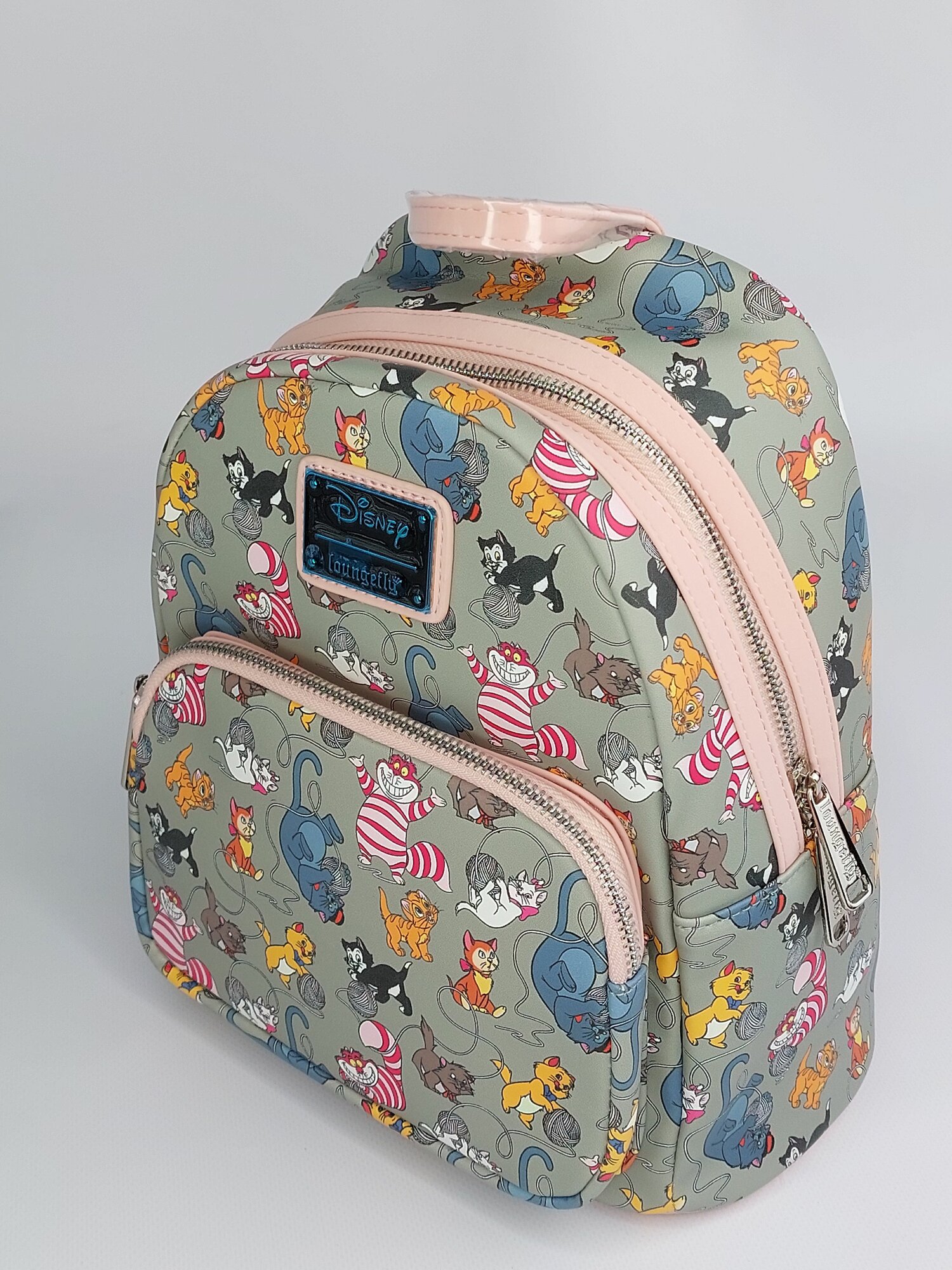 Сумка рюкзак Коты-аристократы и Чеширский кот из мультика Дисней Aristocats Loungefly