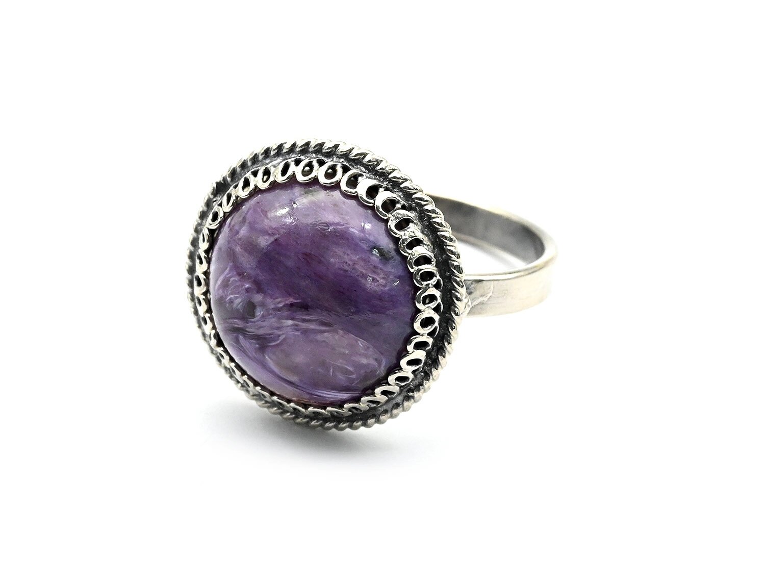 Кольцо, чароит