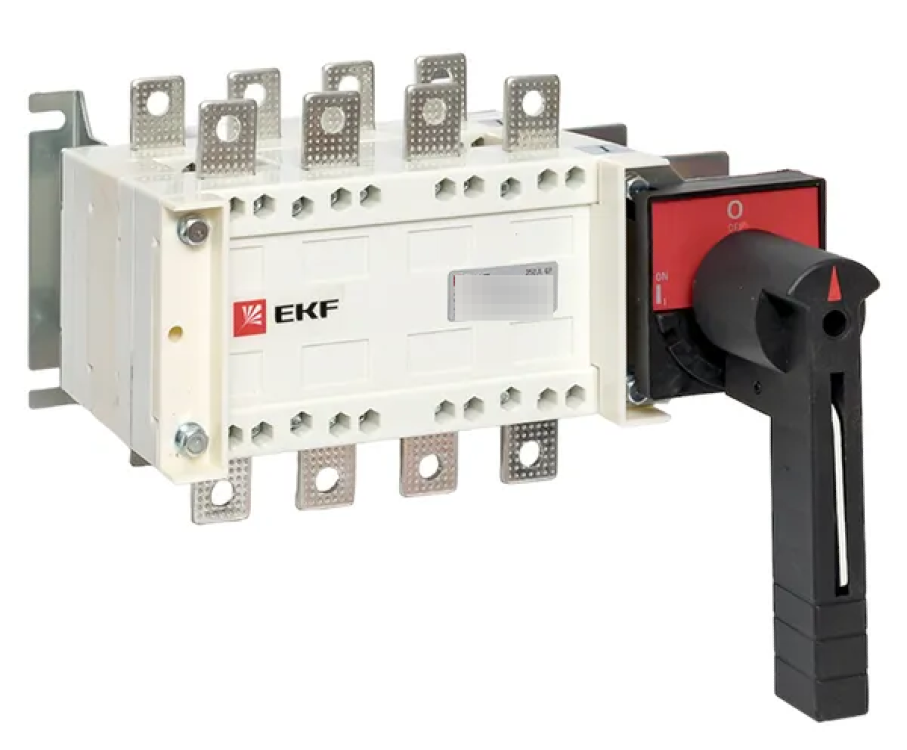 Рубильник EKF / ЕКФ PowerSwitch 4П 250А переключатель c рукояткой управления для прямой установки, pscs-250-4 / электроприборы