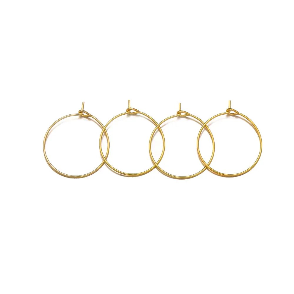 50 шт. Гипоаллергенные серьги-кольца из нержавеющей стали