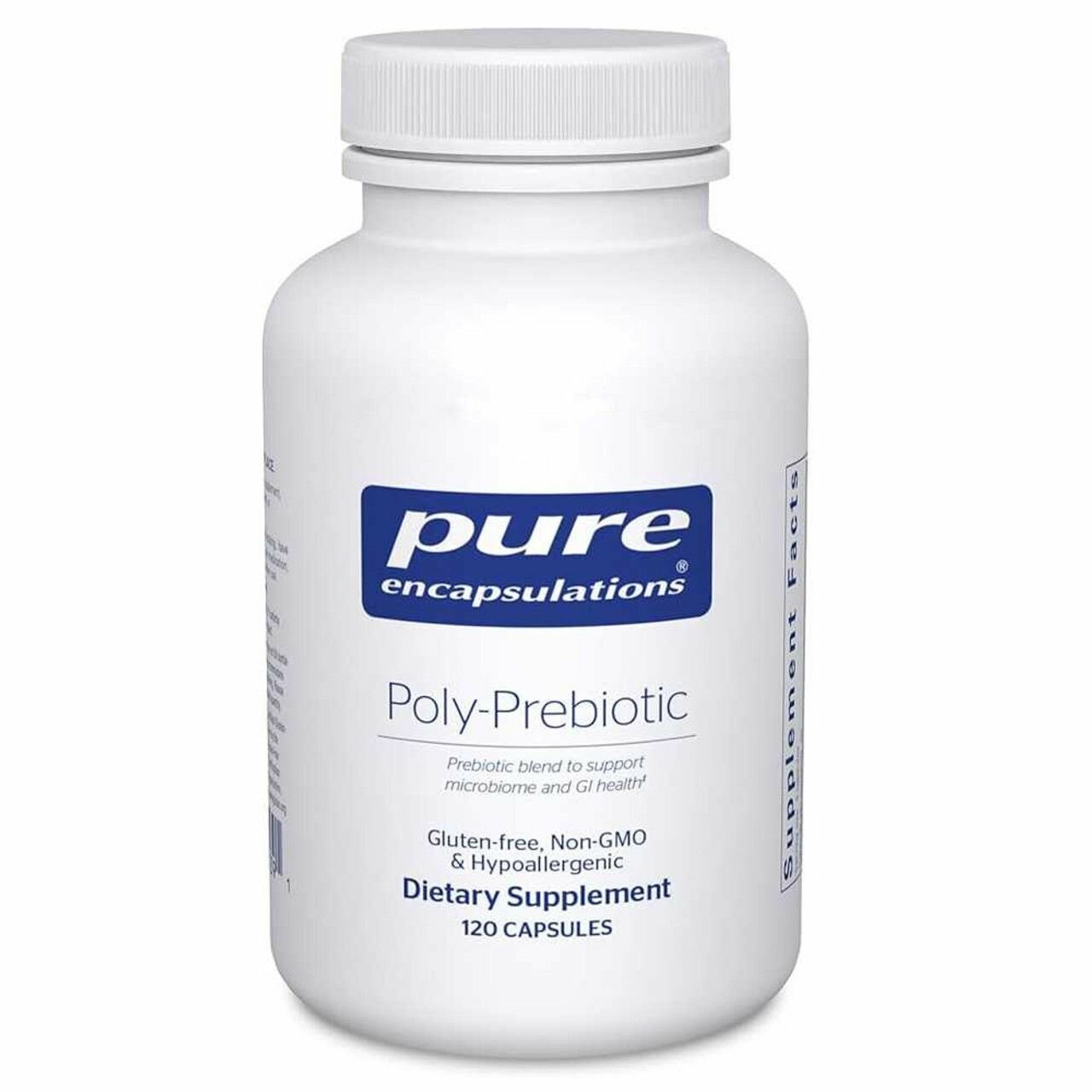 Pure Encapsulations, Poly-Prebiotic, смесь пребиотиков для здоровья ЖКТ, 120 капсул