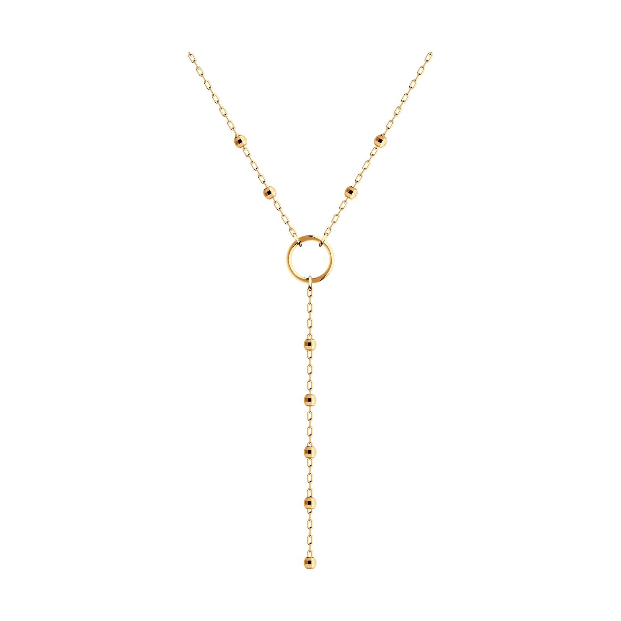 Колье, красное золото, 585 проба