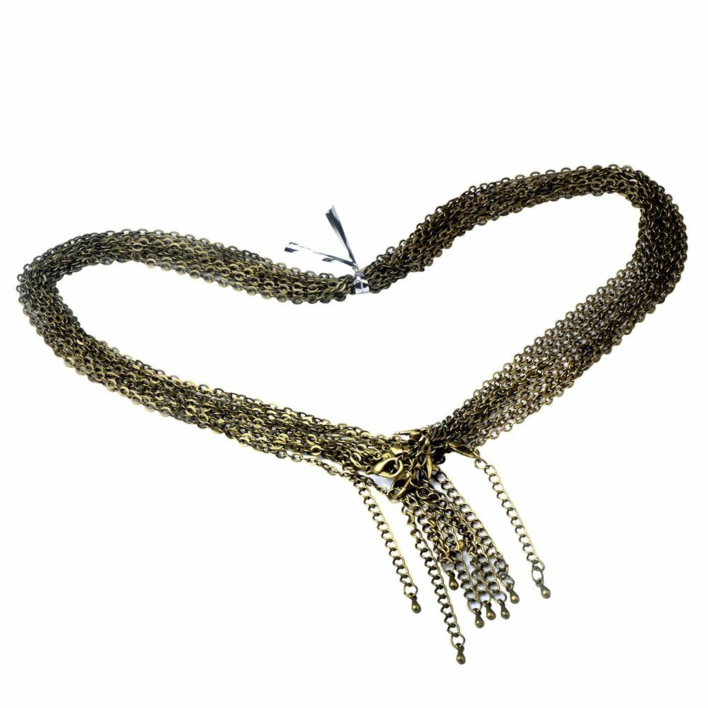 Chanfar Бронзовые цепочки с застежкой-Омаром 10 шт, 50 см