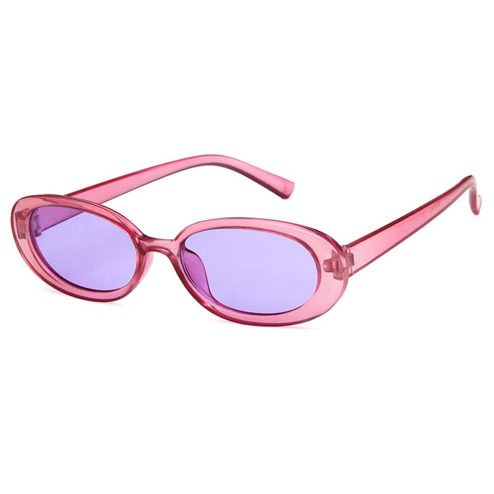 Розовые солнцезащитные очки в овальной оправе, Color: 8