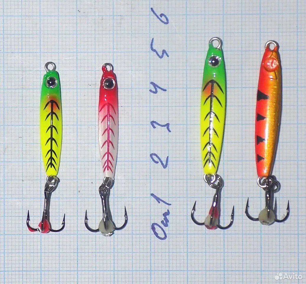 Набор блесен Пилькер 3.5гр+5гр (4шт)