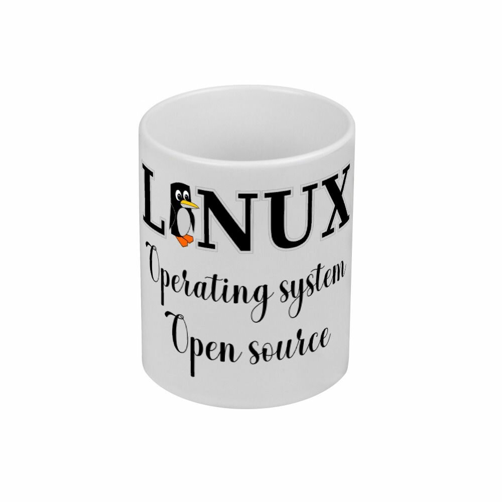 Кружка Penguin linux цвет белый