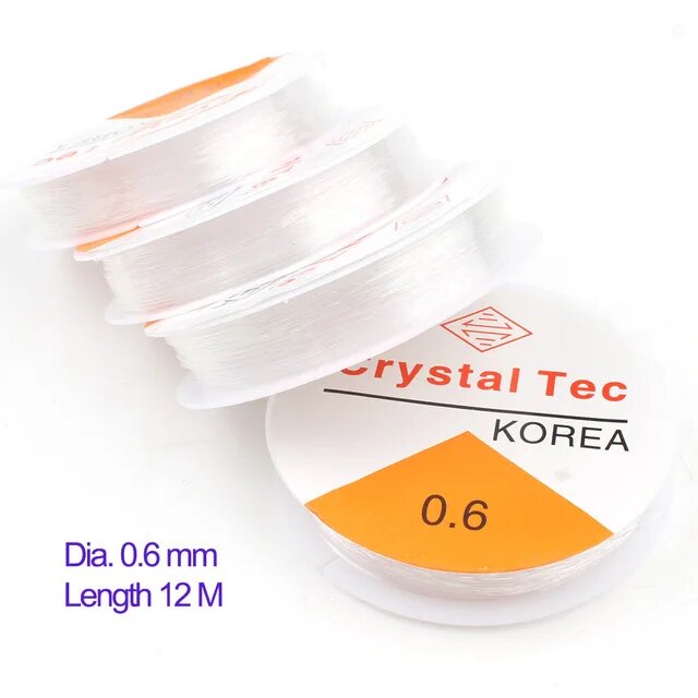 Прозрачный эластичный шнур Crystal Tec 0.6mm, 12M