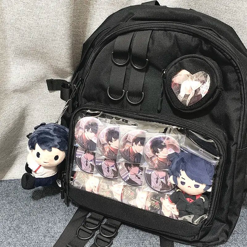 Miyagawa японская сумка Love Pain, рюкзак, прозрачная школьная сумка, женские black only bag