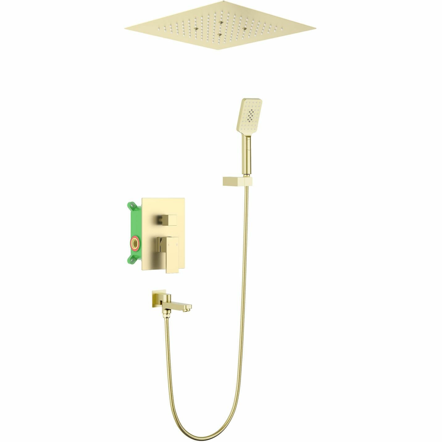 Встраиваемая душевая система Timo (Тимо) Selene, матовое золото, SX-2039/17SM