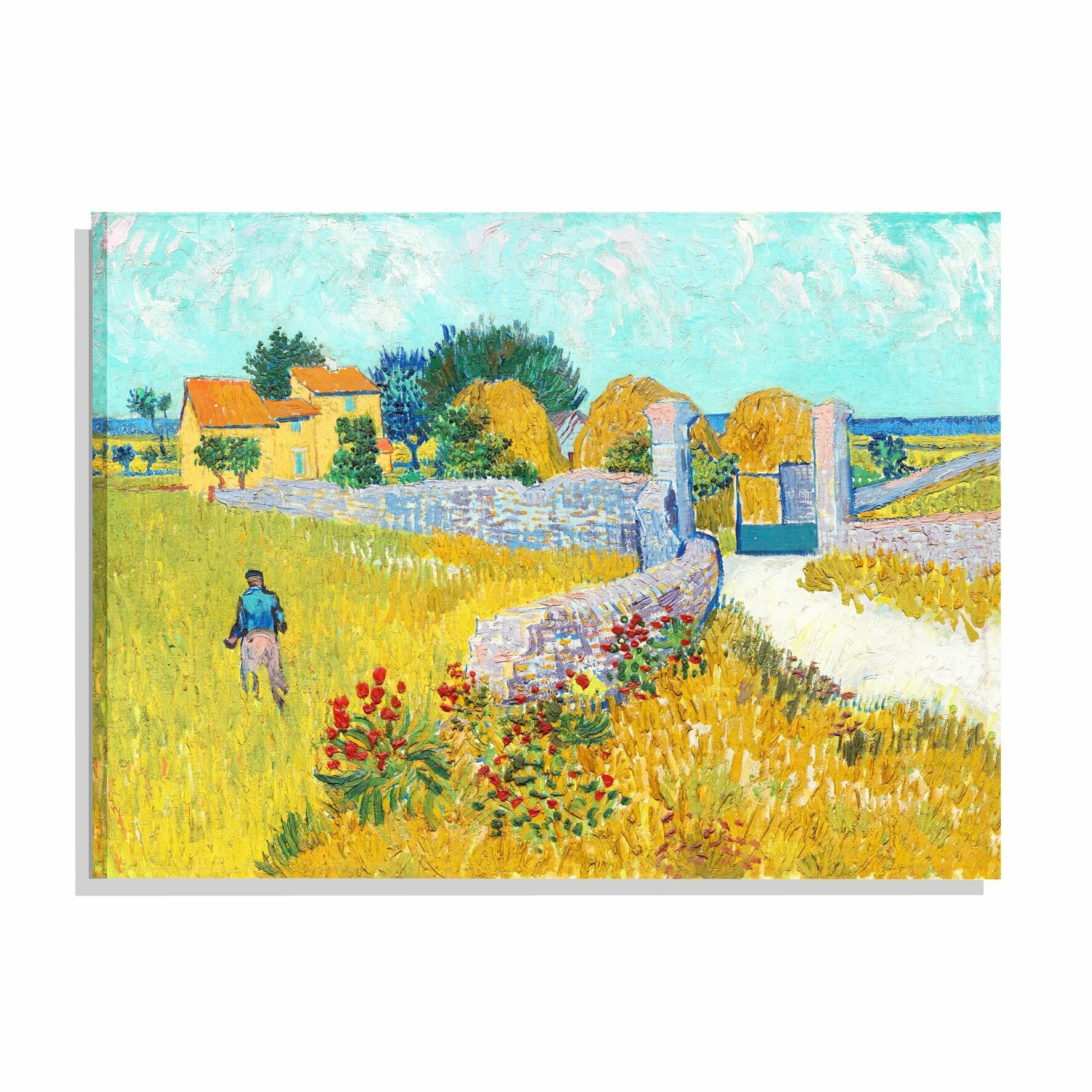 Картина на холсте, репродукция Ферма в Провансе - Винсент Ван Гог