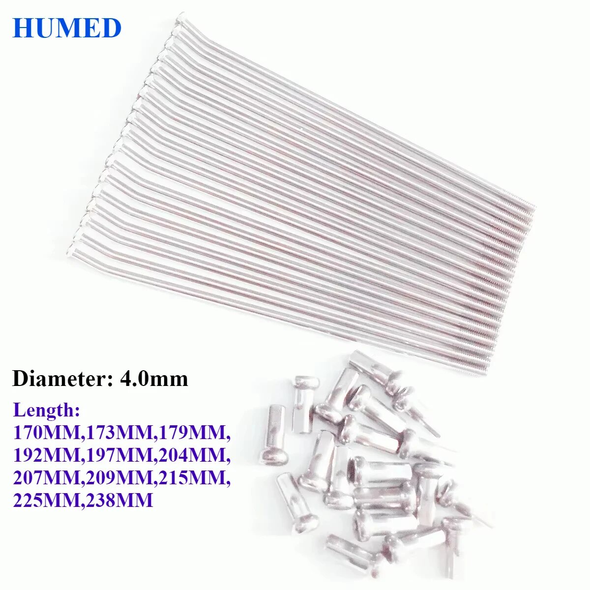 36 шт./лот, внедорожные мотоциклетные спицы 17 18 19 21 дюймов, обод колеса мотоцикла, стальная проволока, диаметр нержавеющей стали 4,0 мм 4.0X197mm