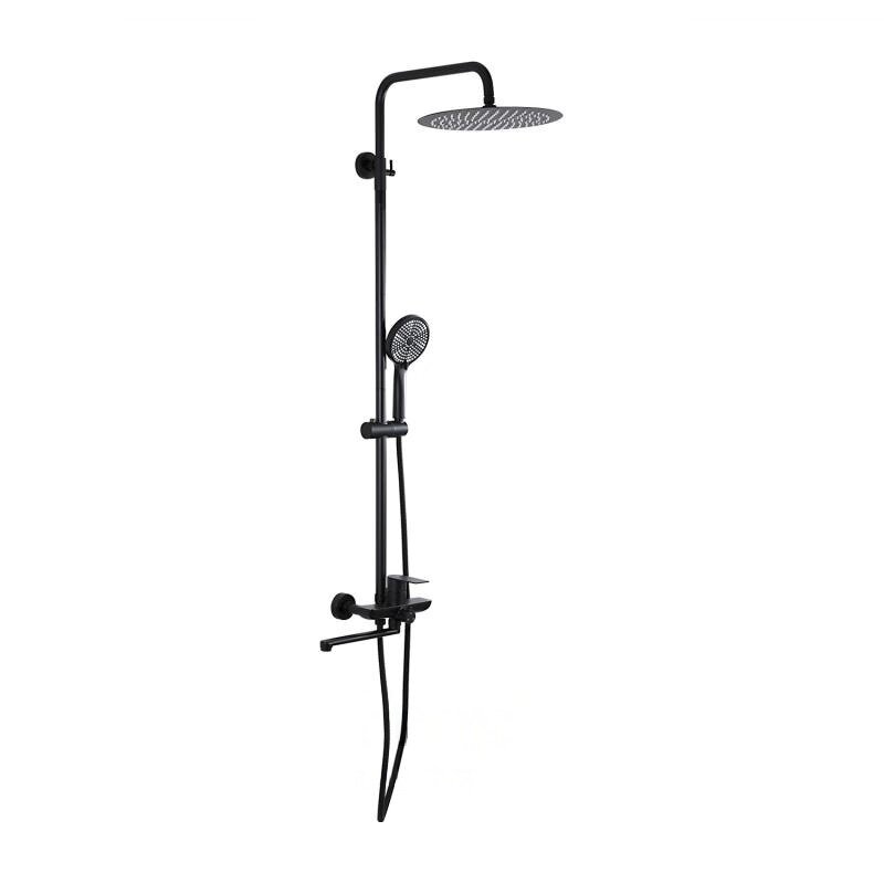 Стойка для душа Frap F24806-6 черная для удобной организации душевой зоны