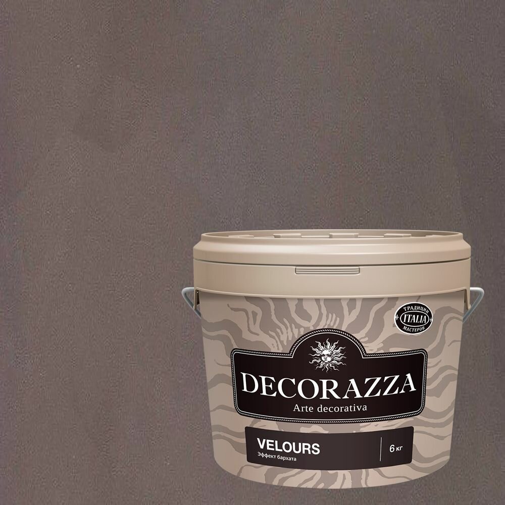 Декоративная штукатурка с эффектом бархата Decorazza Velours (6кг) VL 10-72