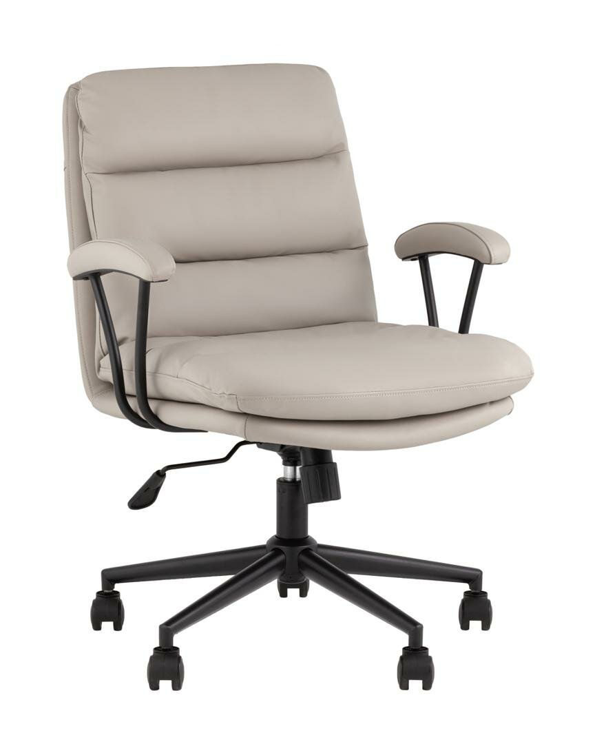 Stool Group Компьютерное кресло Torus серое в обивке из экокожи, газлифт, экокожа, 88-94*69,5*63 см, арт. УТ000037005