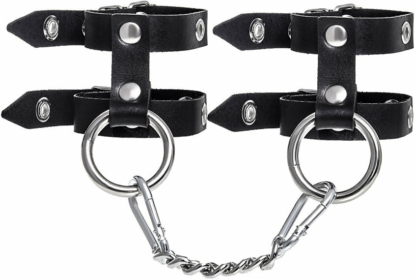 Наручники из двух ремешков Pecado BDSM черные
