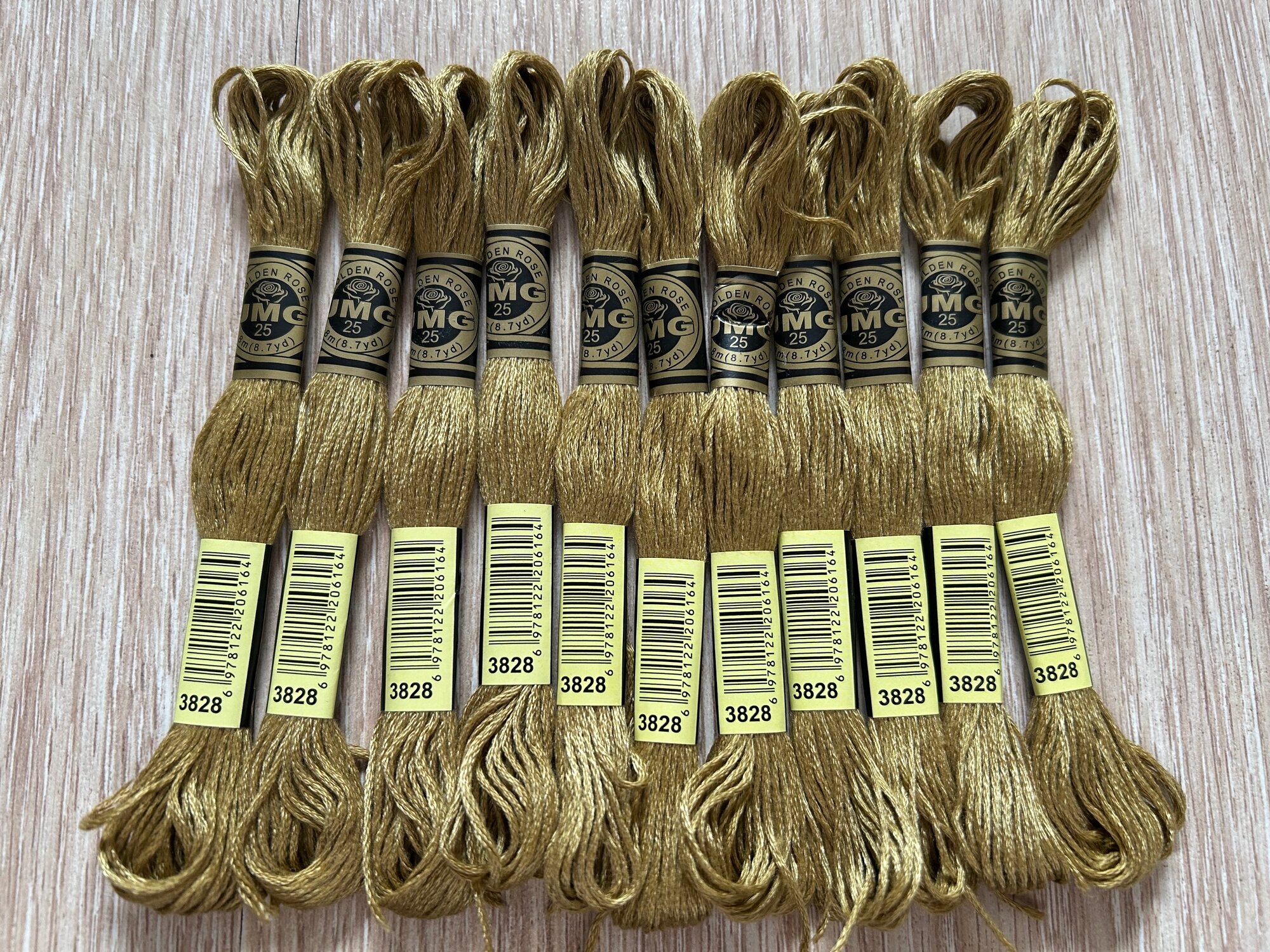 Нитки для вышивания JMC мулине (150-3866) 100% полиэфир 12 штук x 8 м