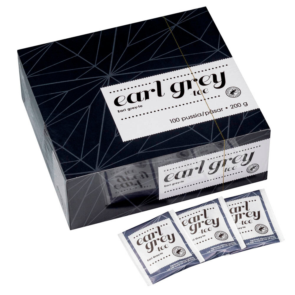 Чай черный Kesko "Menu Earl Gray", 100 пакетиков, бергамот, Шри-Ланка