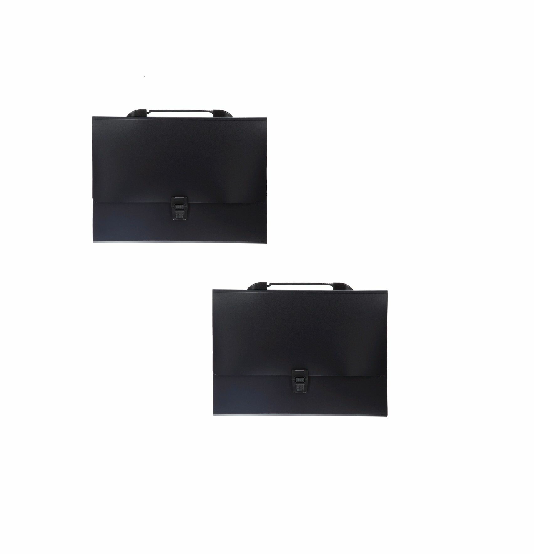 Комус Портфель-картотека, 12 отделений, А4, черный, 2 уп