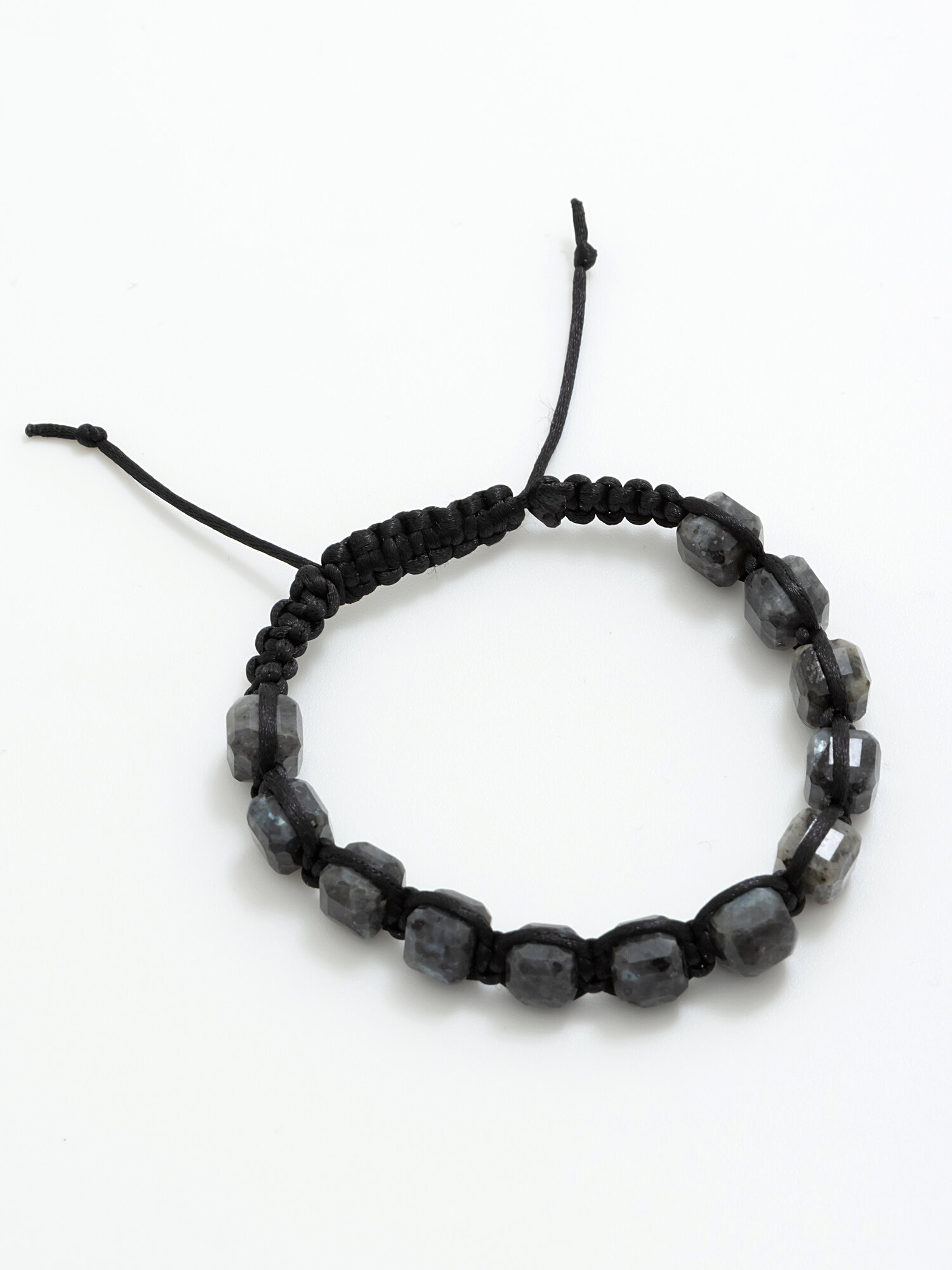 Плетеный браслет ЖемАрт, лабрадорит