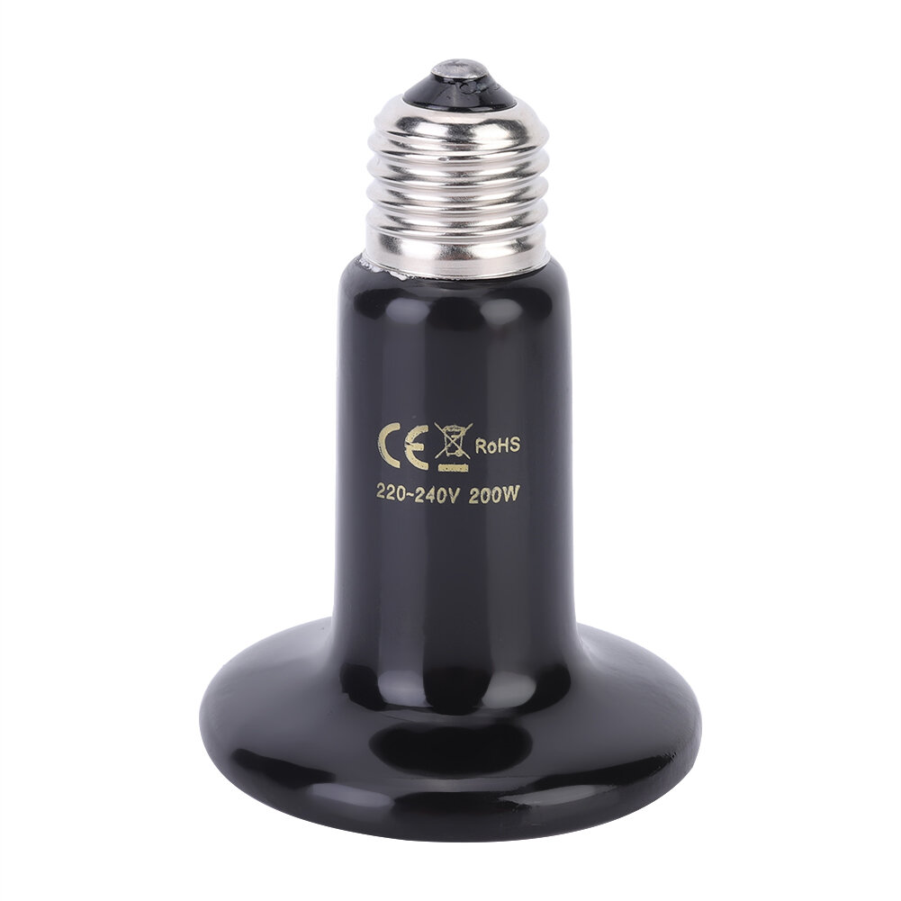 Керамическая лампа-обогреватель для рептилий E27, инфракрасная, 220-240 В.