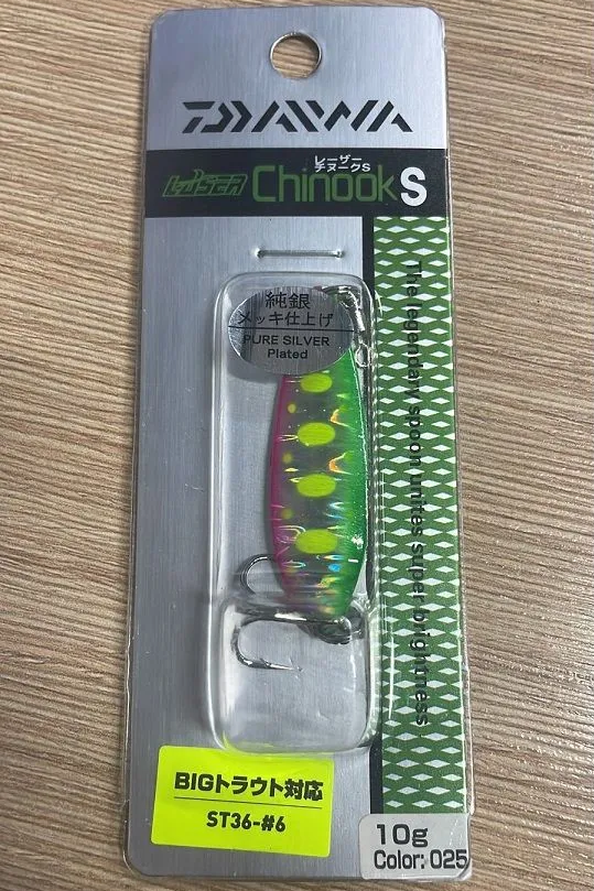 Блесна Daiwa Chinook S 10 г, цвет 025 , блесна отлично работает по хищнику