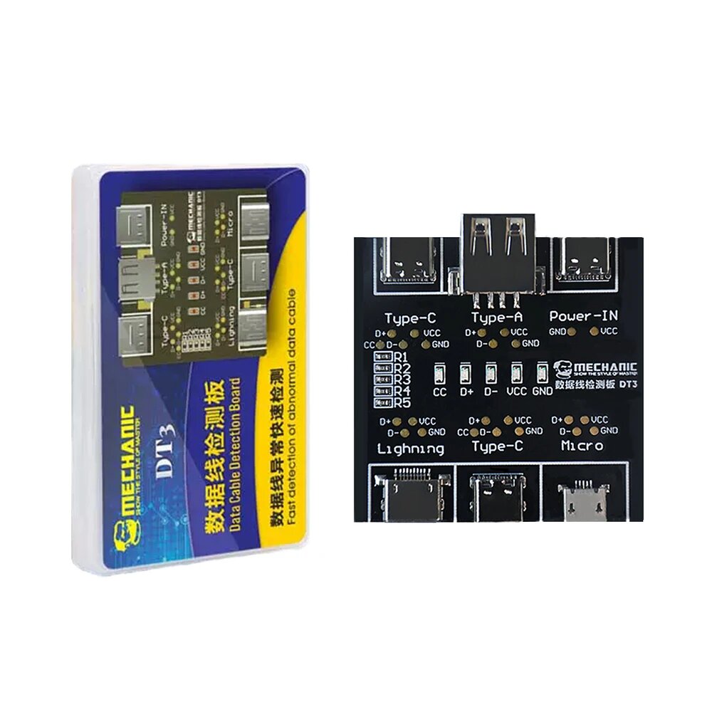 Welsolo Mechanic DT3 Тестер USB-кабелей