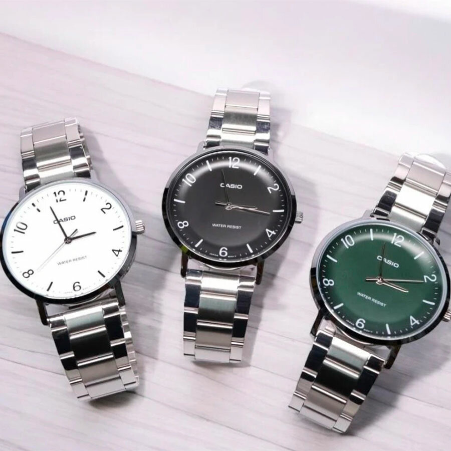 Наручные часы CASIO Collection, серебряный, черный — фото 1