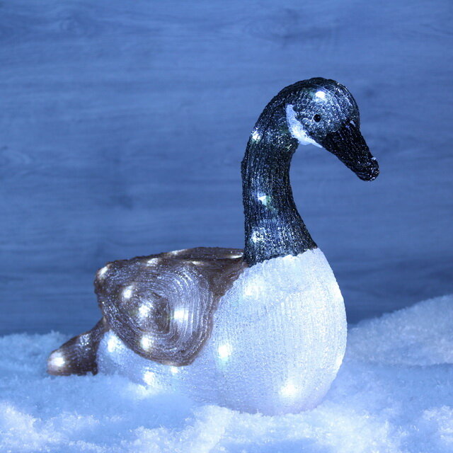 Светодиодная фигура Канадский гусь 44 см, 48 LED ламп, IP44, Kaemingk, 492124-1
