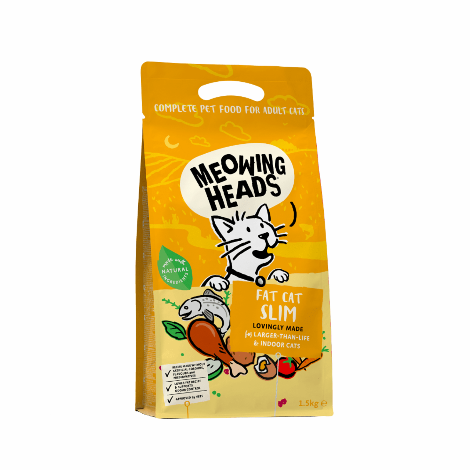 Для кошек с избыточным весом, с курицей и лососем "Худеющий толстячок"