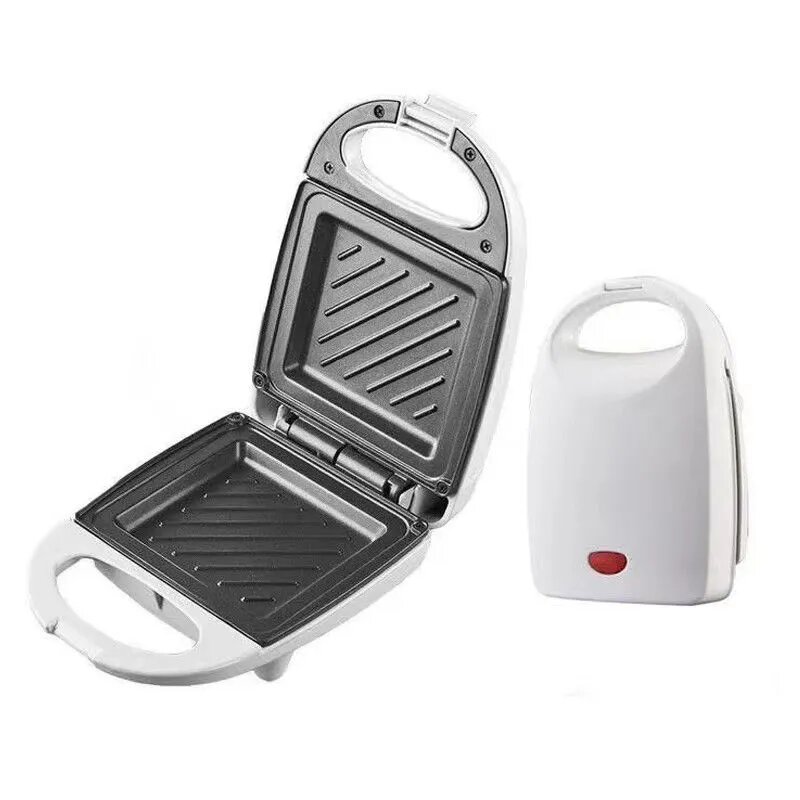 Бутербродница Многофункциональная машина для завтрака, форма для сэндвичей, тосты Гриль, пресс для хлеба 520 Вт, белый