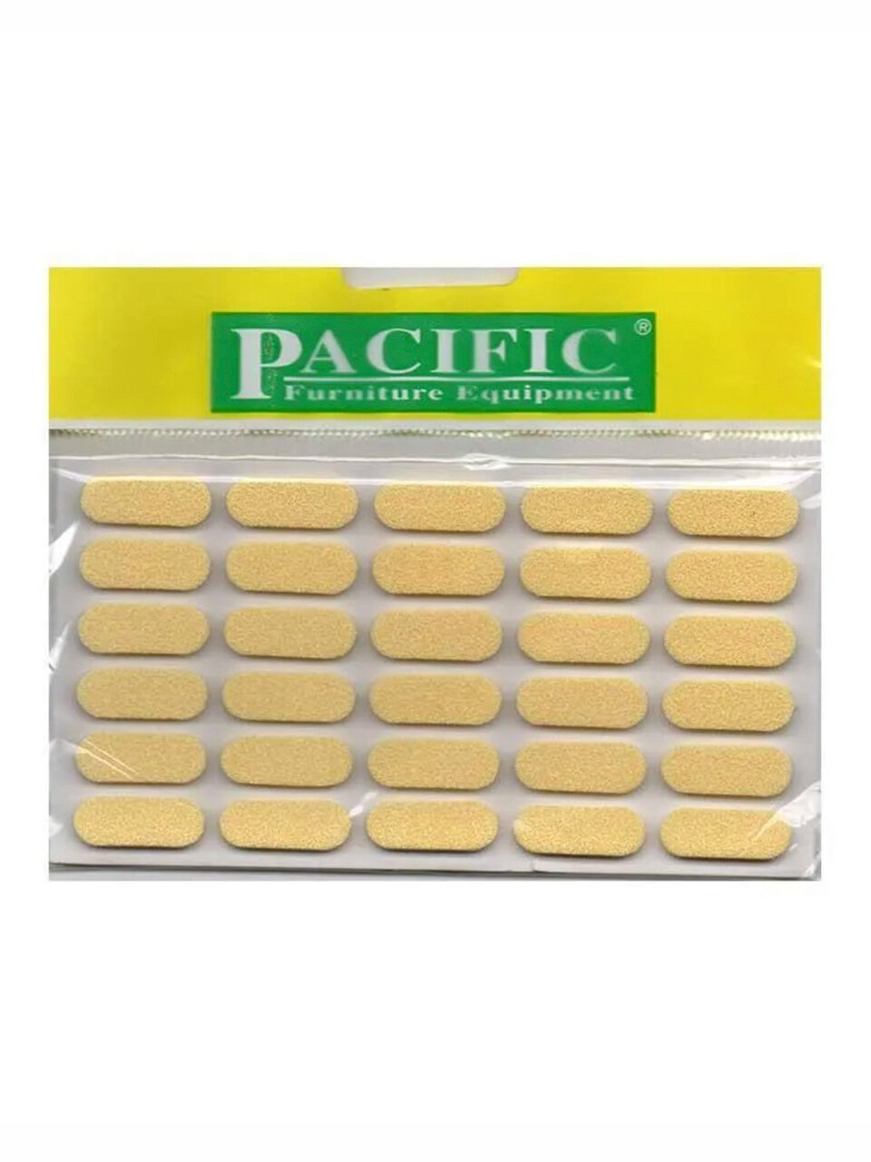Амортизирующий элемент / амортизатор (30 шт.) мебельный самоклеящийся Pacific (Турция) бежевый (овал / овальный)
