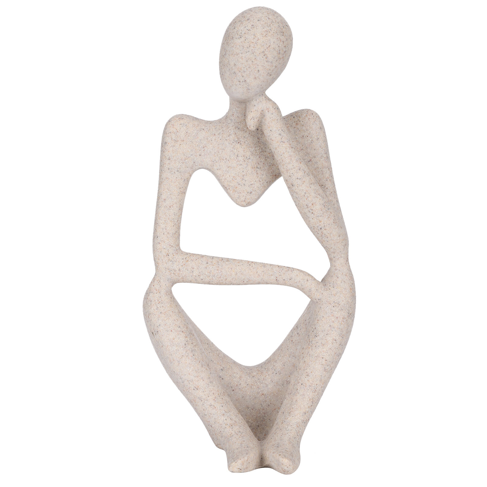 Абстрактная скульптура мыслителя из смолы, статуя, коллекционное искусство, декор для домашнего офиса, уникальное украшение для стола для подарка или личного пространства