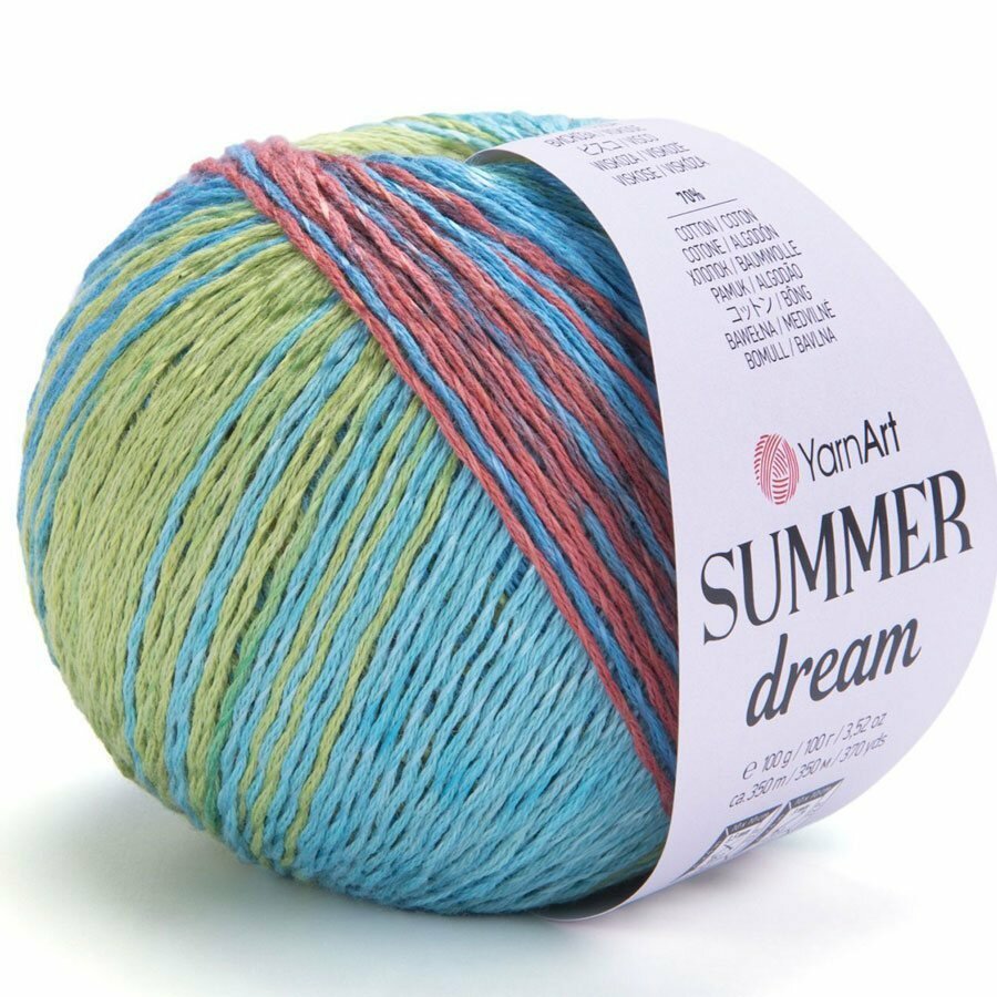 Пряжа Yarnart SUMMER DREAM 4314 радуга (4 мотка)